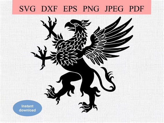 Abstract Griffin / SVG DXF EPS / Fierce Griffin / Half Eagle - Etsy