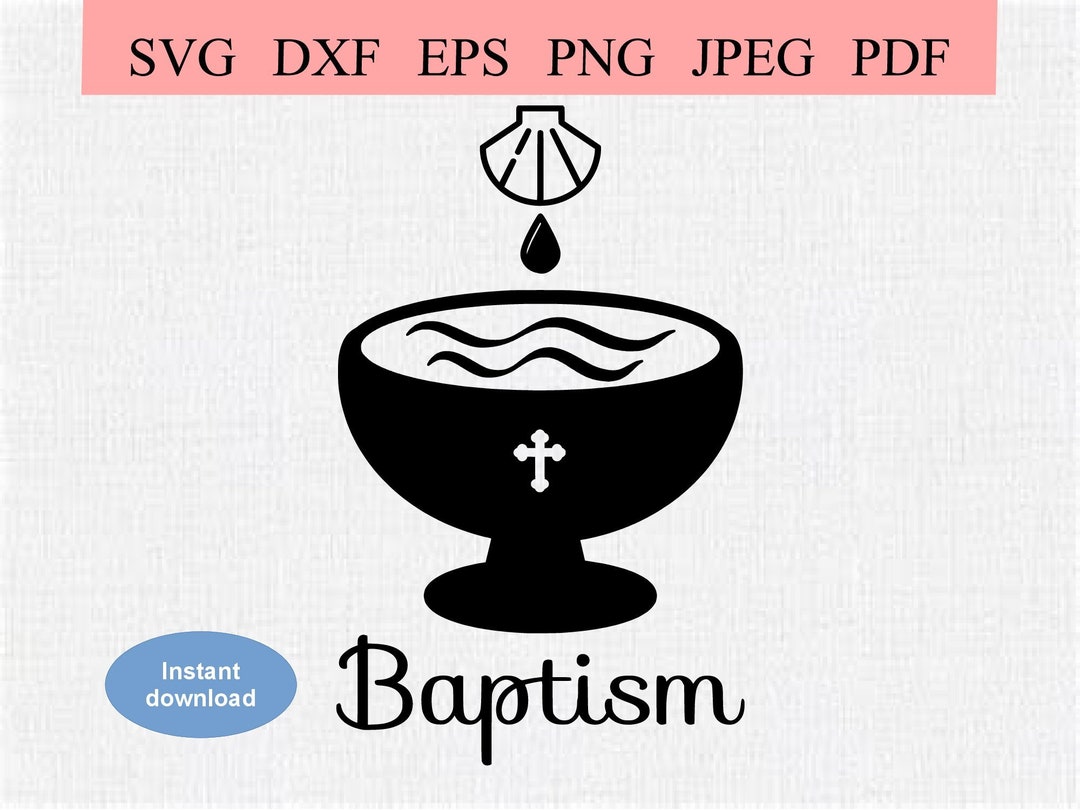 Catholic Baptism / SVG DXF EPS / Christian Christening / Holy Sacrament ...