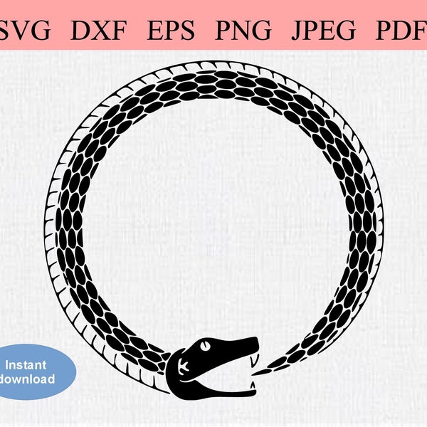 Snake Eating Its Tail Ring - Etsy