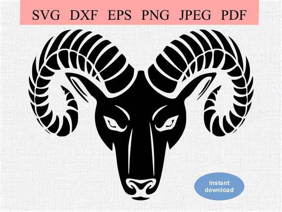Geometric Ram Head / SVG DXF EPS / Cool Abstract Aries Design - Etsy Canada