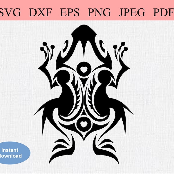 Frog Tattoo Stencil - Etsy