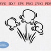 Popping Popcorn / SVG DXF EPS / Abstract Corn Kernels Popping ...