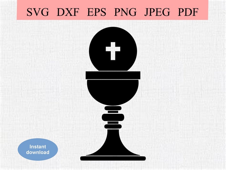 Catholic Eucharist / SVG DXF EPS / Christian Symbols Depicting the ...