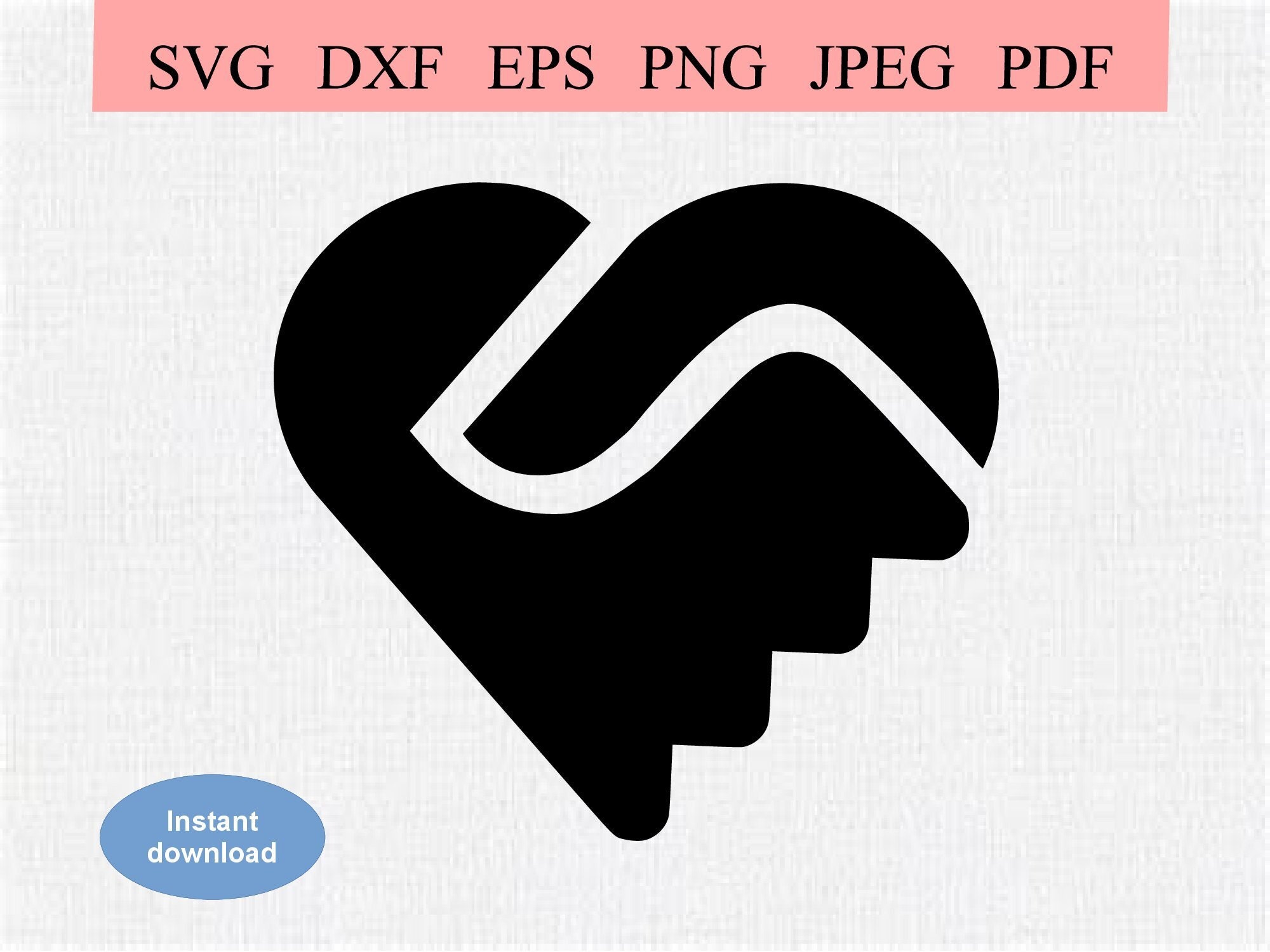 Holding Hands / SVG DXF EPS / Two Abstract Hands Holding a Handshake ...