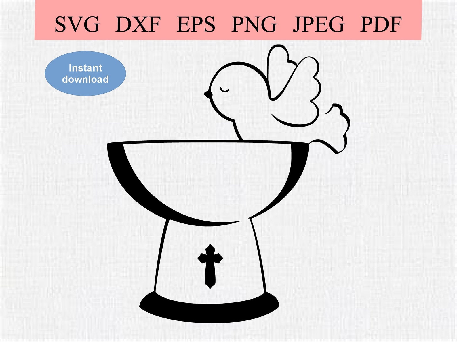 Catholic Baptism / SVG DXF EPS / Christian Christening / Holy - Etsy