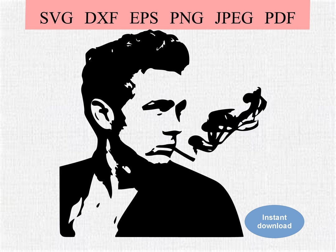 James Dean Smoking, 1950s / SVG DXF EPS / Face of James Dean, American ...