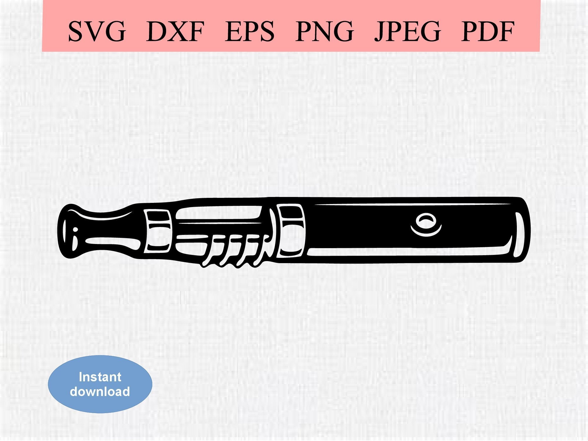 Vape Electronic Cigarette / SVG DXF EPS / One & Two - Etsy