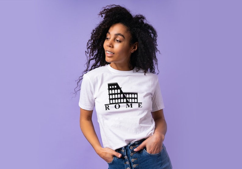 Italian Colosseum / SVG DXF PNG / an Abstract Profile Stencil of the ...