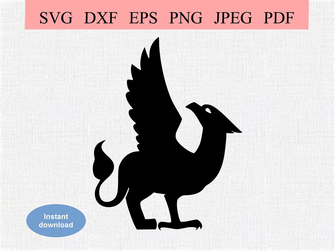 Abstract Griffin / SVG DXF EPS / Fierce Griffin / Half Eagle Half Lion ...