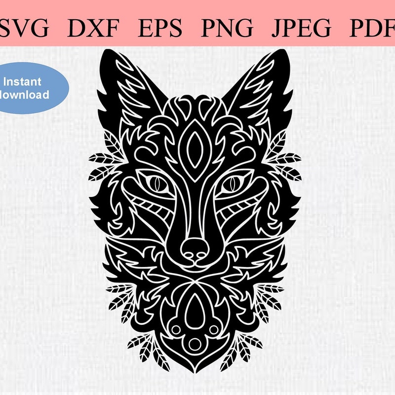 White Fox Logo Svg - Etsy
