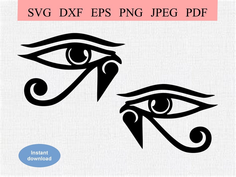 Eyes of Horus / SVG DXF EPS / All Seeing Eye / Eye of Providence ...
