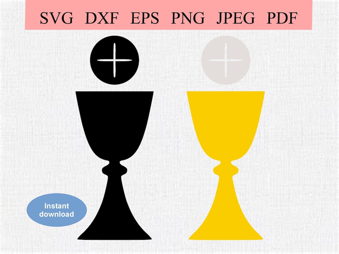 Catholic Eucharist / SVG DXF EPS / Christian Symbols Depicting the ...