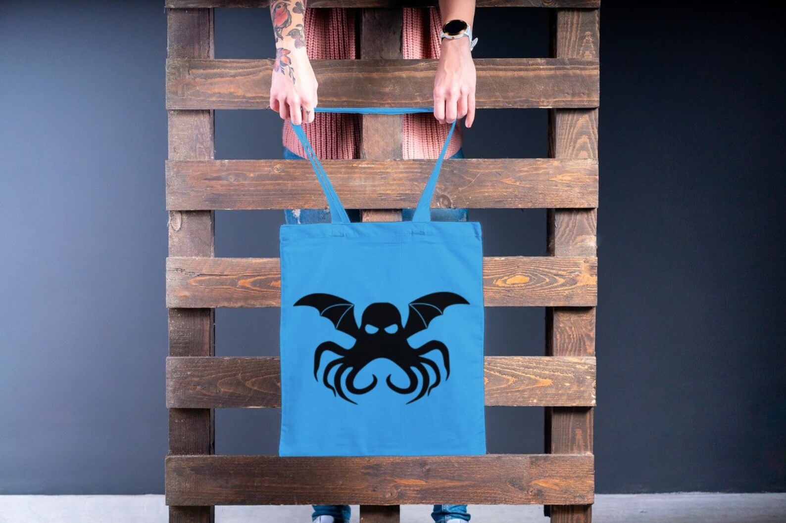 Cthulhu Octopus Monster / SVG DXF PNG / Winged Octopus Looking - Etsy