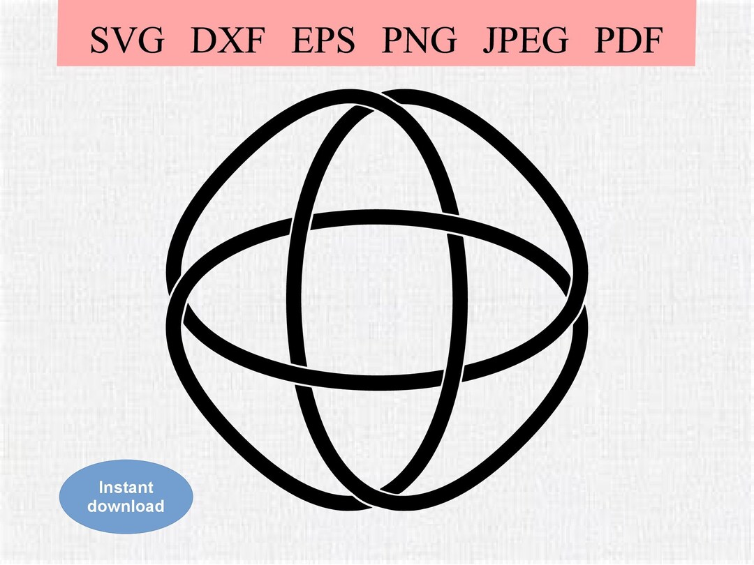 Celtic Infinity Loop / SVG DXF EPS / Abstract Celtic Knot / Geometric ...
