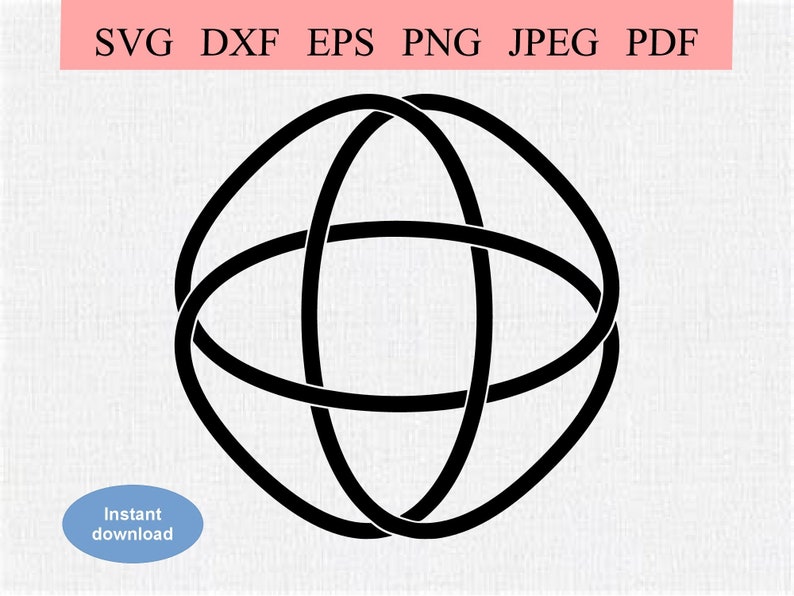 Celtic Infinity Loop / SVG DXF EPS / Abstract Celtic Knot / - Etsy