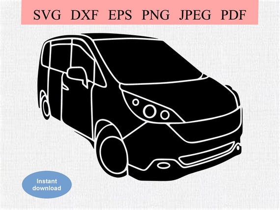 Minivan Family Van / SVG DXF EPS / Minivan for the Whole - Etsy