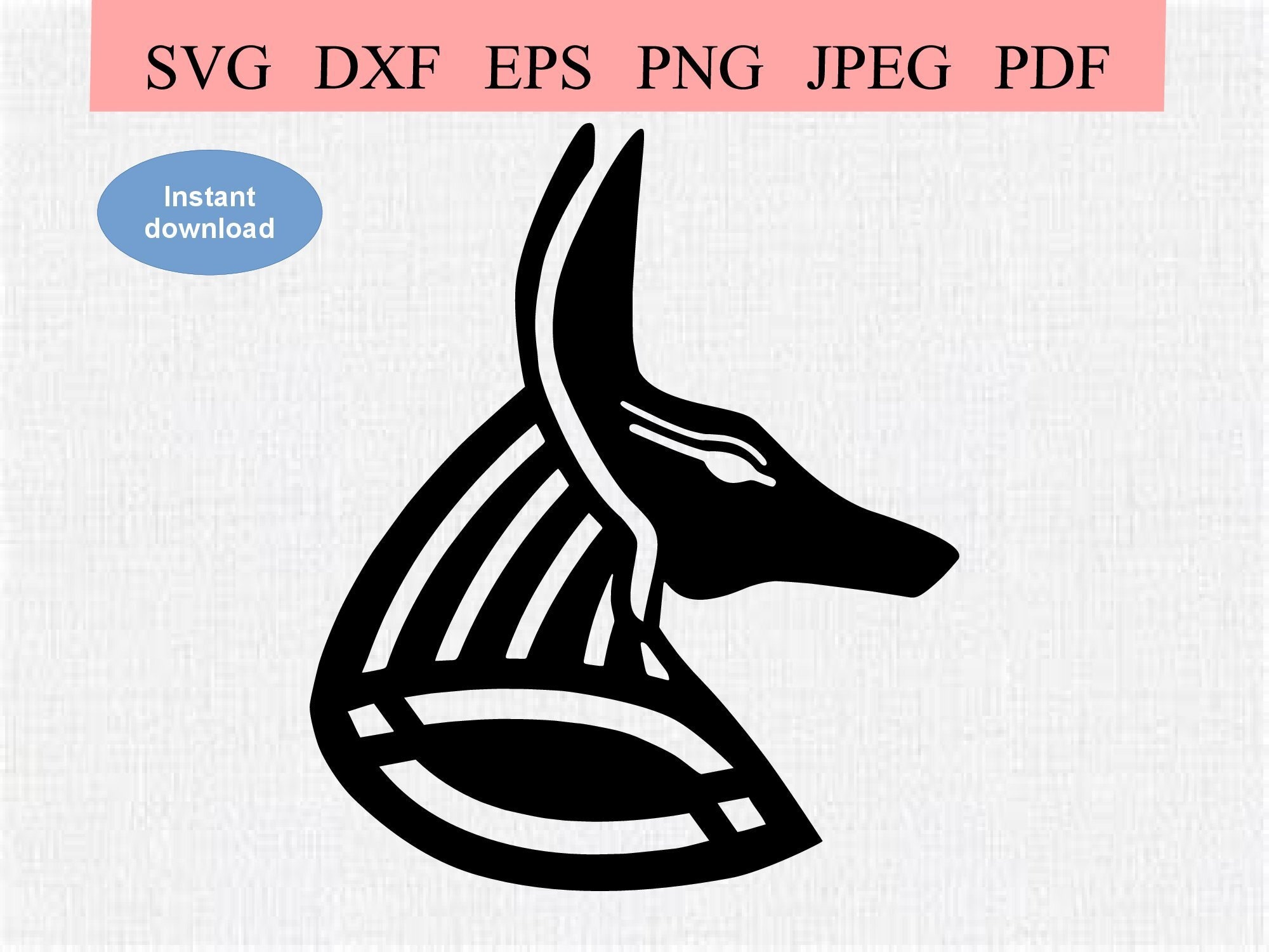 Egyptian God Anubis Head