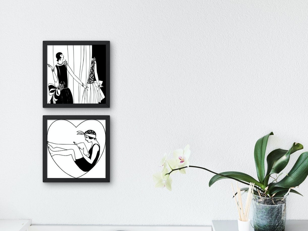 Flapper Girl Heart 1920s / SVG DXF EPS / Art Deco Woman - Etsy Australia