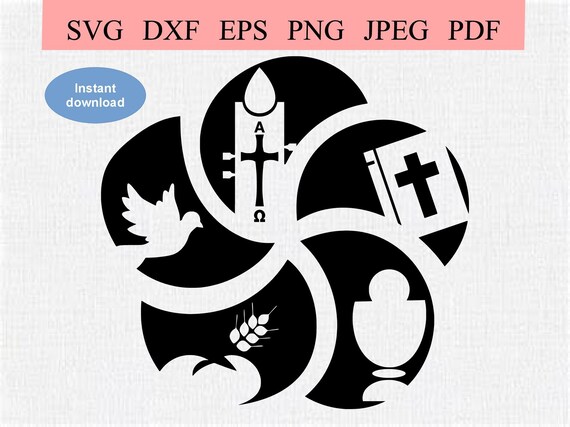 Catholic Mass / SVG DXF EPS / Christian Symbols Depicting a | Etsy
