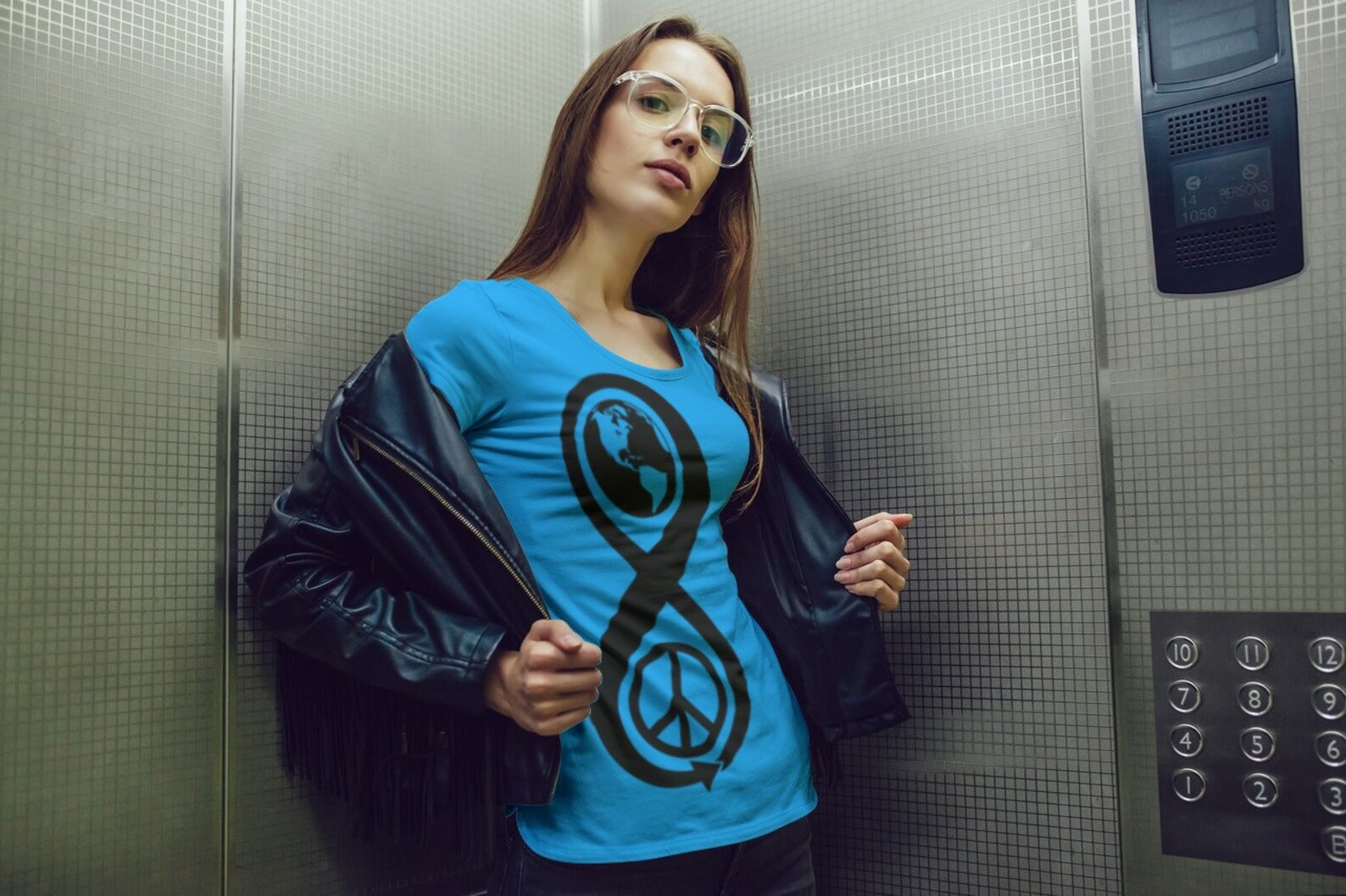 Peace for Eternity / SVG DXF EPS / Vertical Infinity Loop With Earth ...