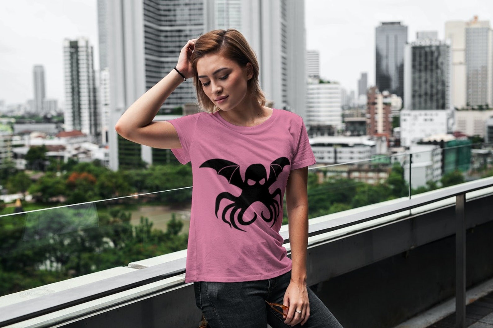 Cthulhu Octopus Monster / SVG DXF PNG / Winged Octopus Looking - Etsy