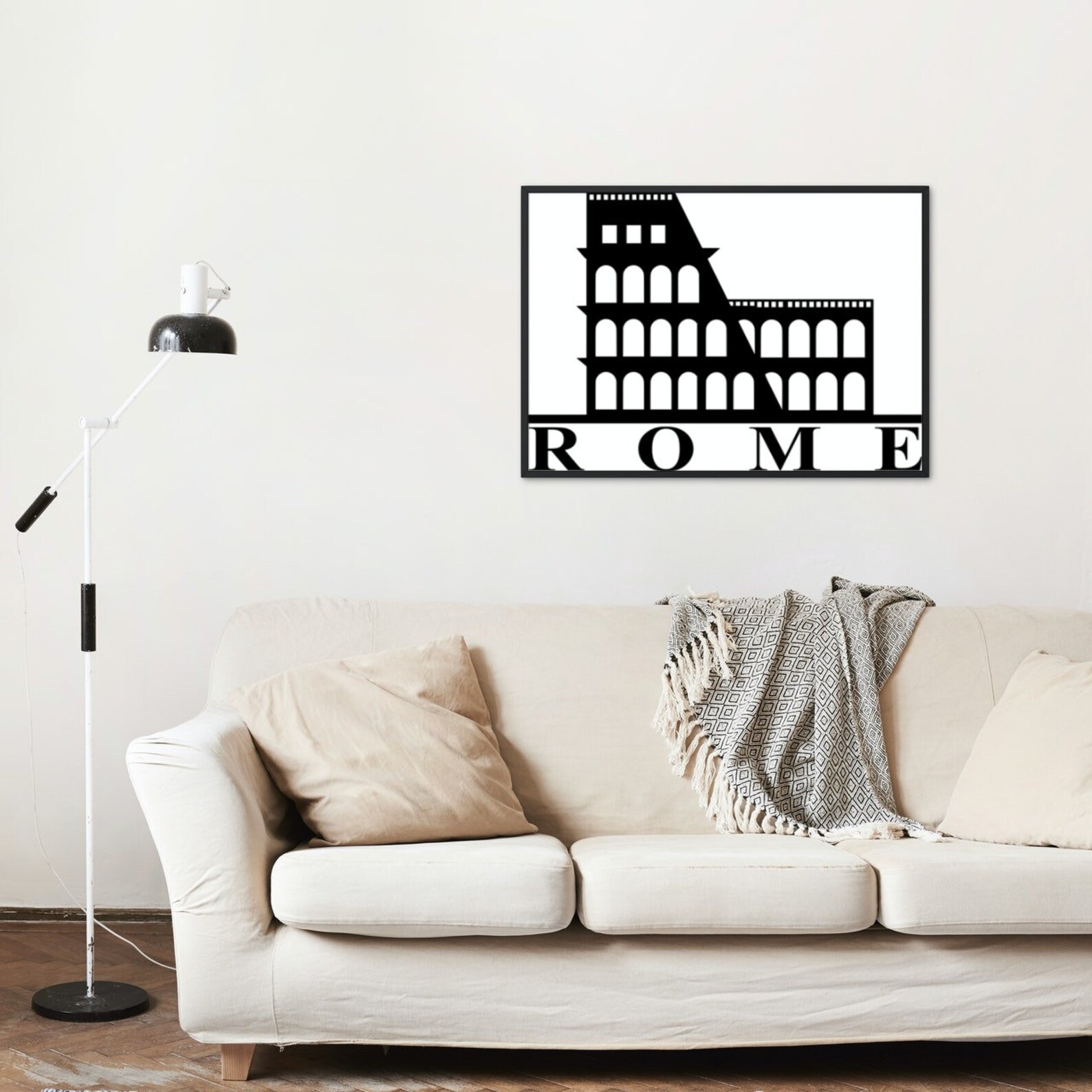 Italian Colosseum / SVG DXF PNG / an Abstract Profile Stencil of the ...