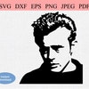 James Dean Visage, 1950s / SVG DXF EPS / Face of James Dean, American ...