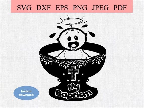 Catholic Baptism / SVG DXF EPS / Christian Christening / | Etsy