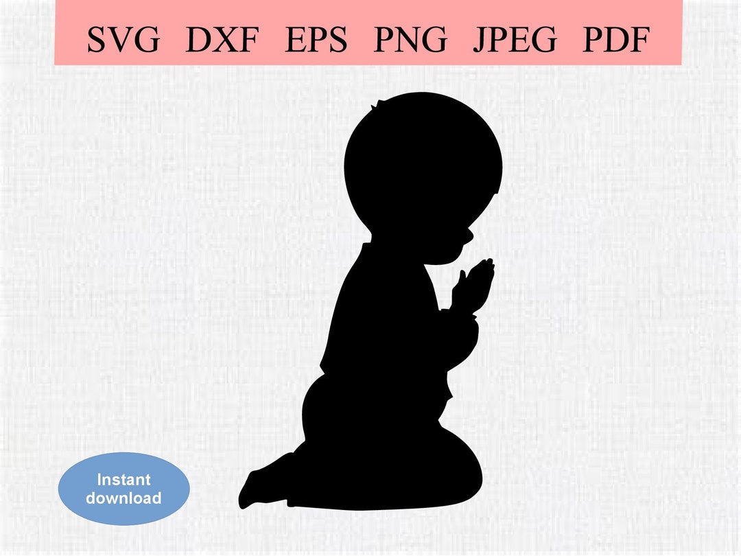 Little Boy Praying / SVG DXF EPS / Little Boy in First Communion ...