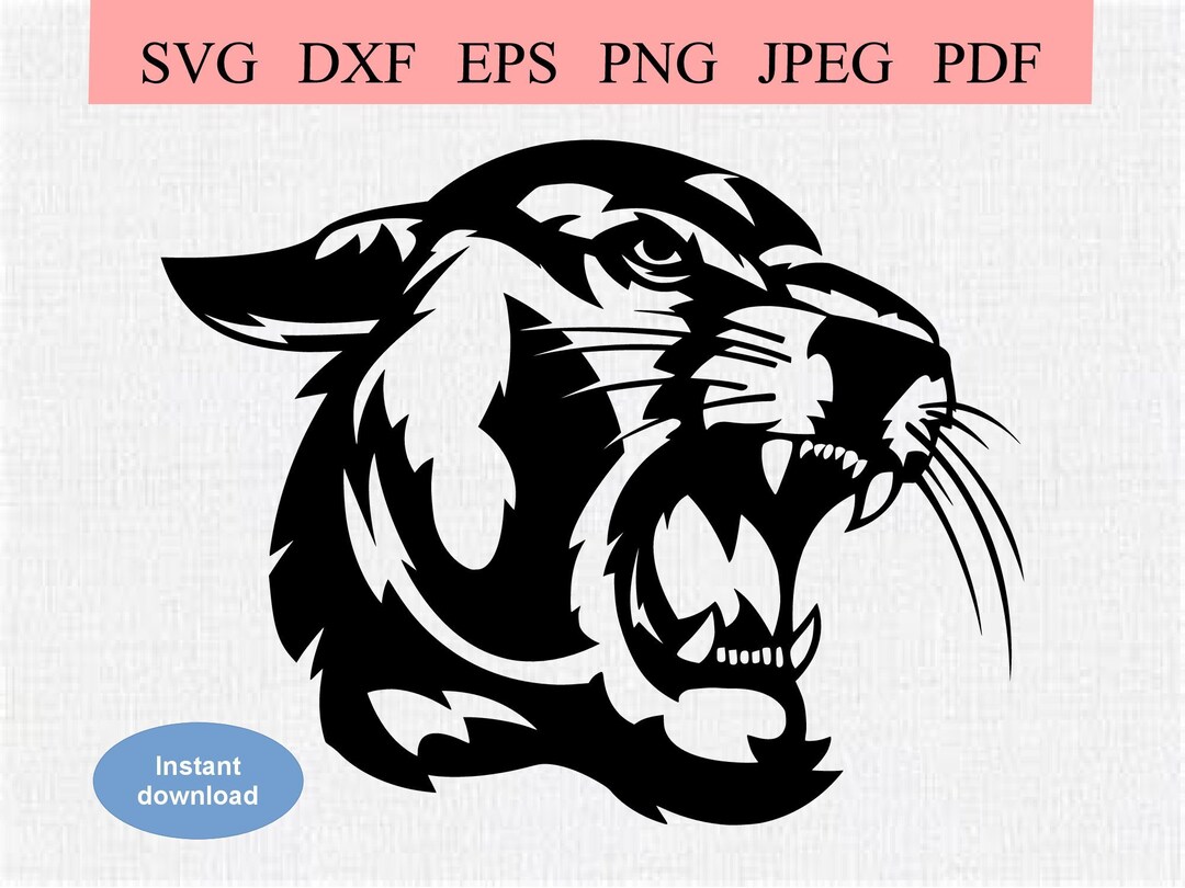 Tribal Puma Lioness / SVG DXF EPS / Abstract Wild Cougar / Geometric ...