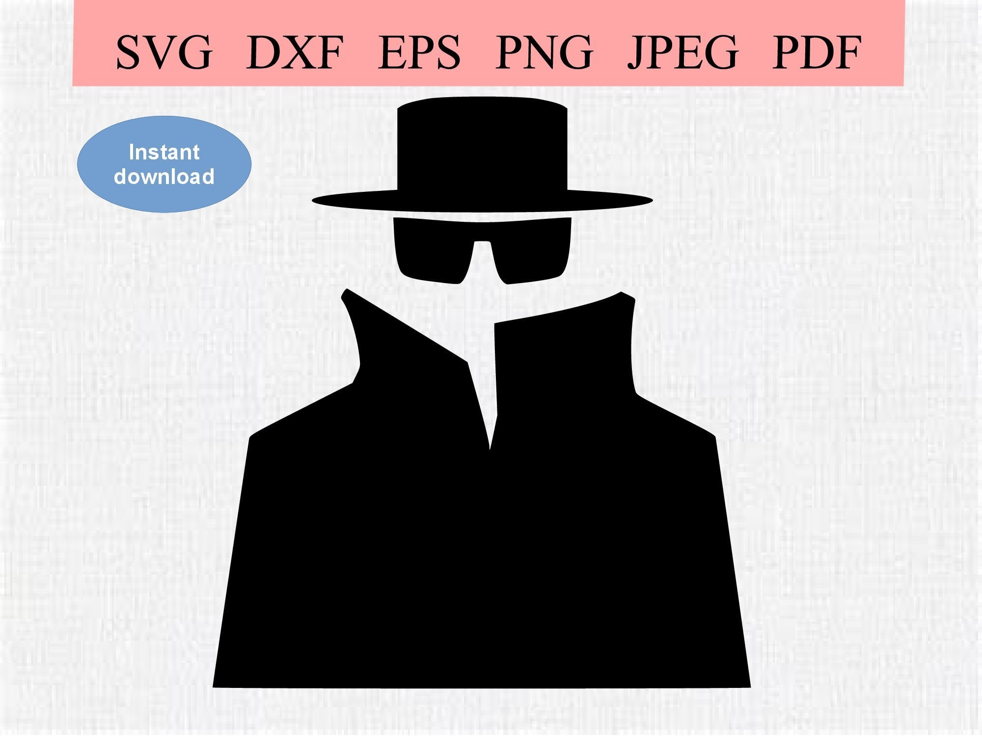 Abstract Anonymous Spy / SVG DXF EPS / Government Espionage Agent ...