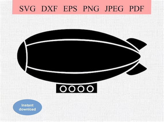 Abstract Sports Blimp / SVG DXF EPS / Abstract Flying Zeppelin - Etsy