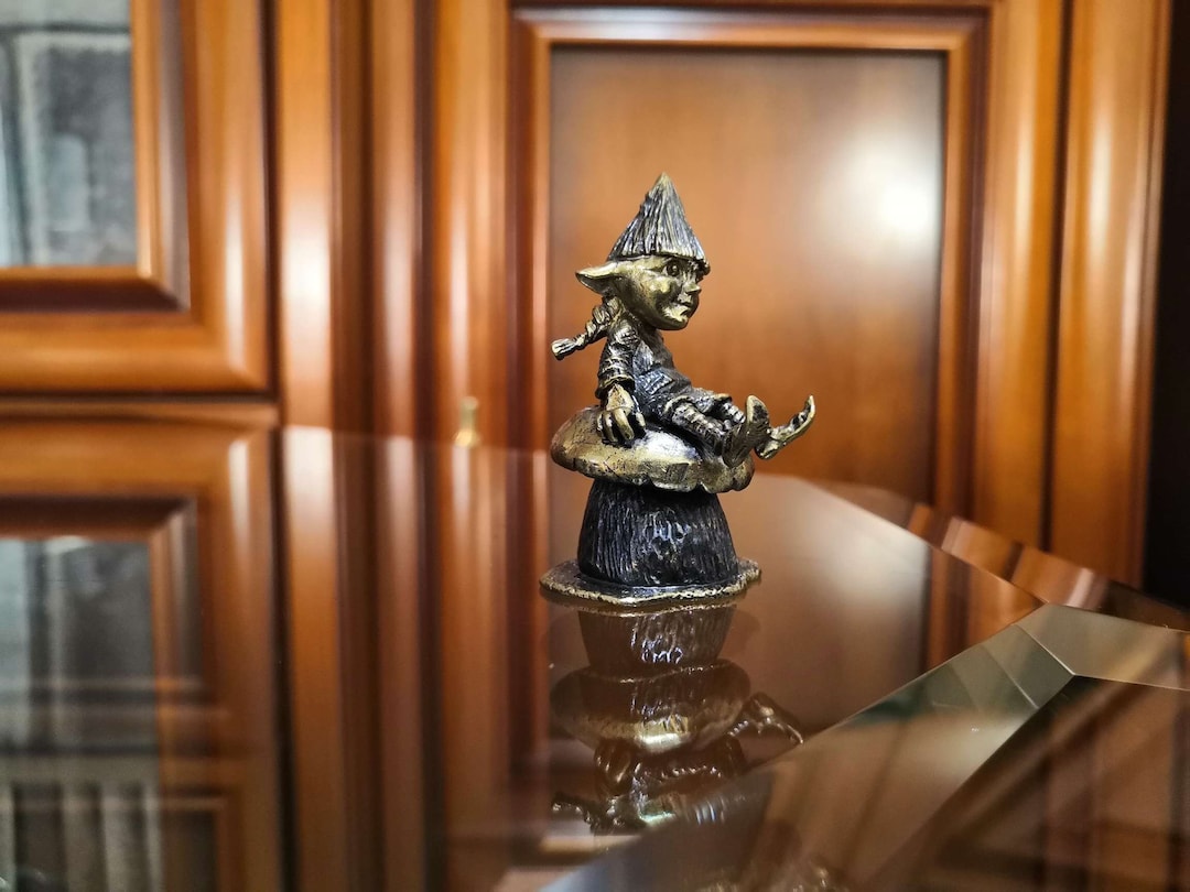 Elfin Dwarf Brunhilde Bronze Figure Statuette Sculpture Bronze Handmade ...