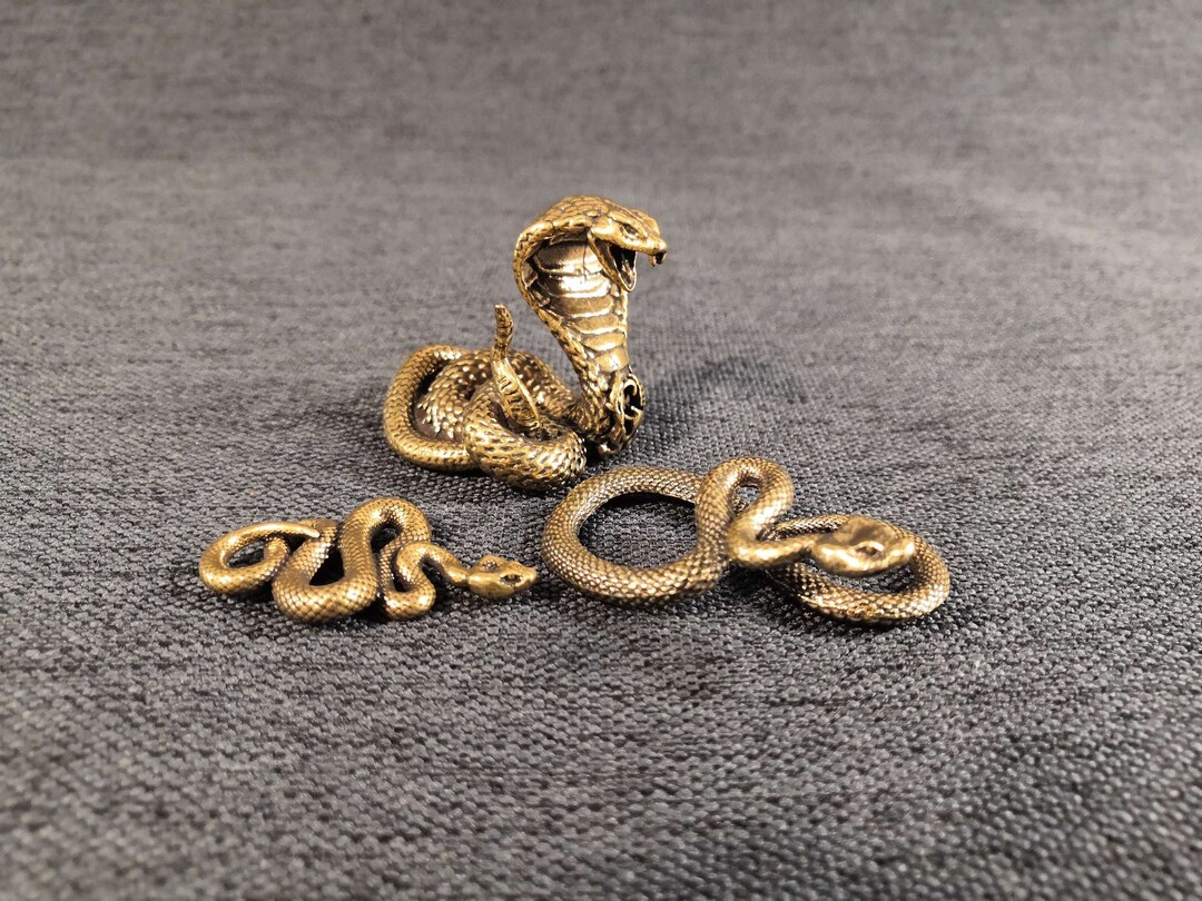 Snake Family Bronze Figure Statuette Sculpture Handmade Bronze ...