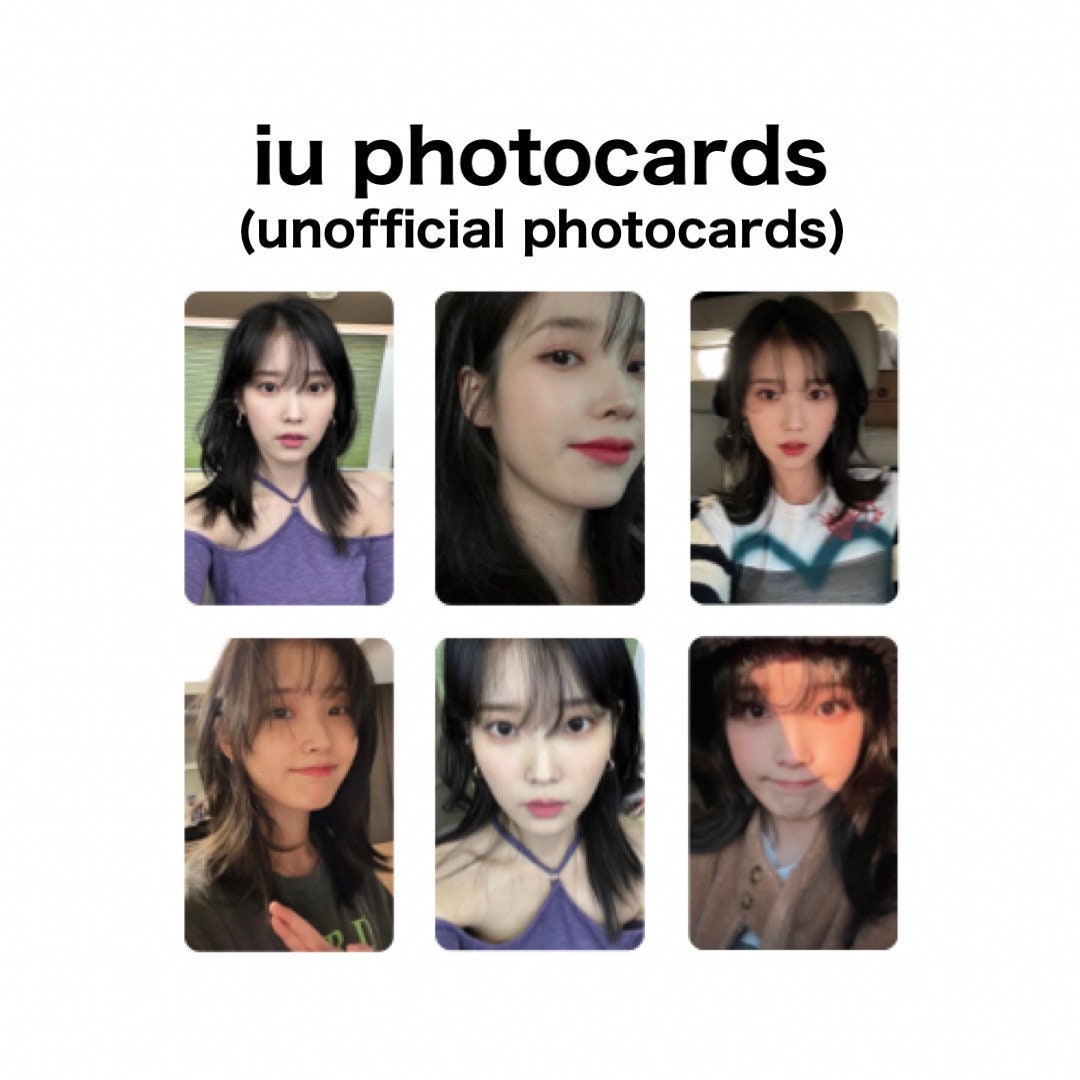 IU Photocards Kpop Photocards - Etsy