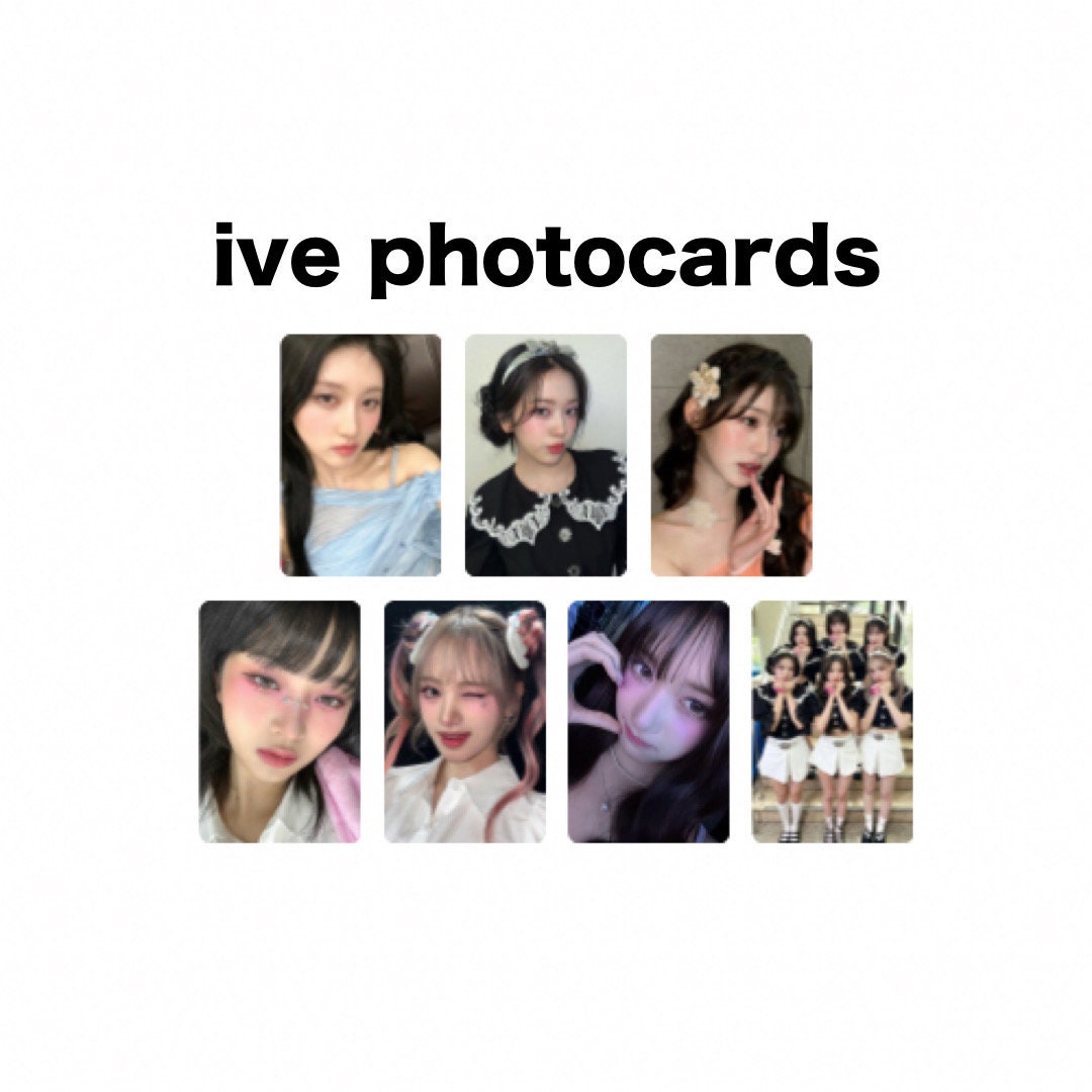 IVE Photocards Kpop Photocards - Etsy