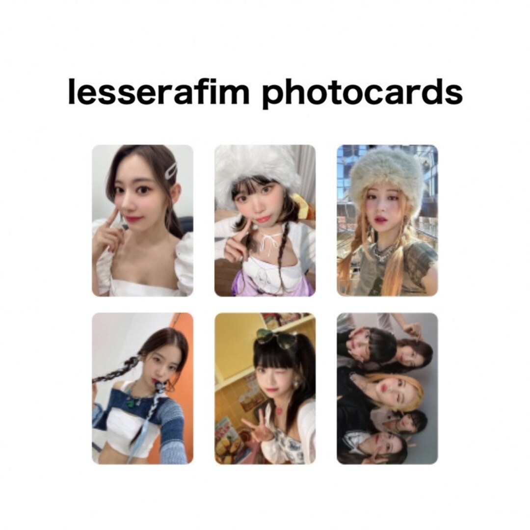 Lesserafim Photocards Kpop Photocards - Etsy Finland