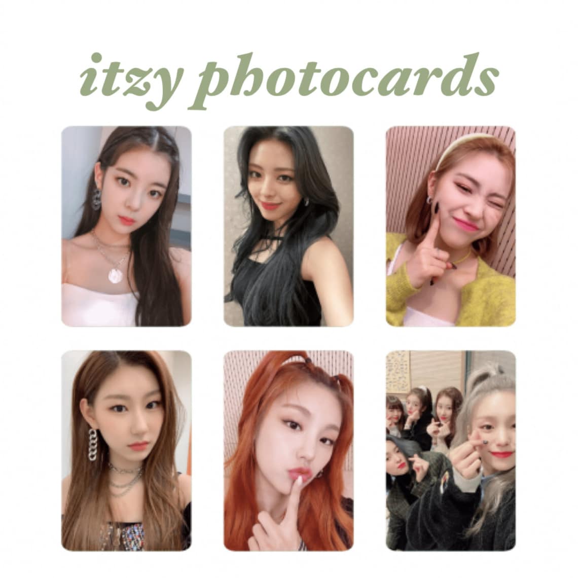 Itzy photocards | Etsy