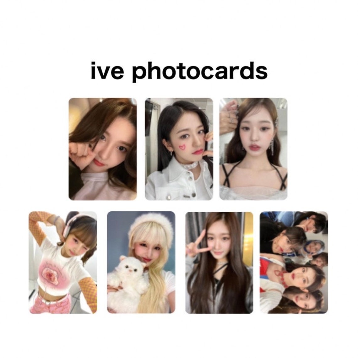 IVE Photocards Kpop Photocards - Etsy