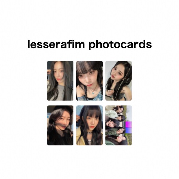 Lesserafim Garam Photocards - Etsy
