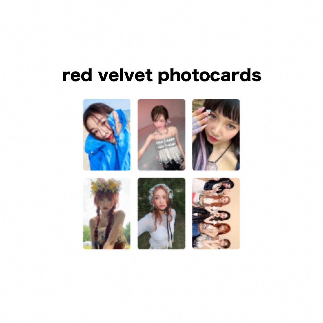 Red Velvet Photocards Kpop Photocards - Etsy