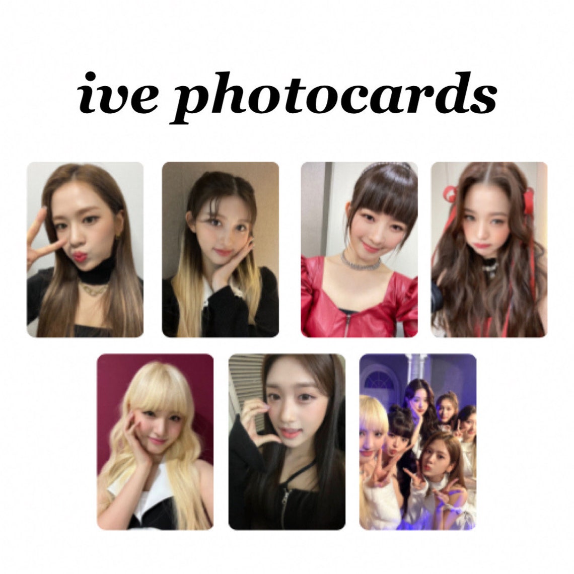 IVE Photocards Kpop Photocards | Etsy