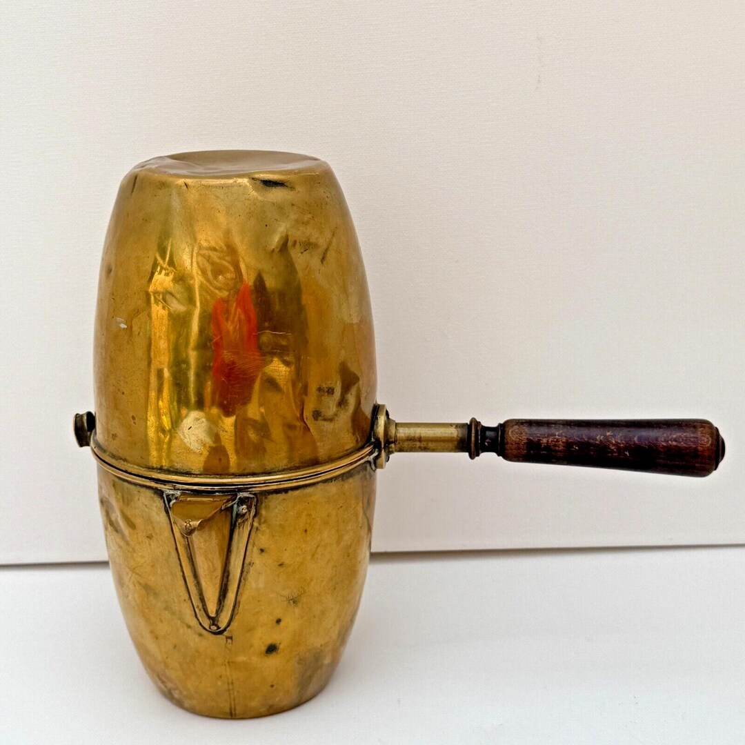 Antique Brass Army Coffee Urn Maker Tilt Flip Over Vacuum Coffee ...