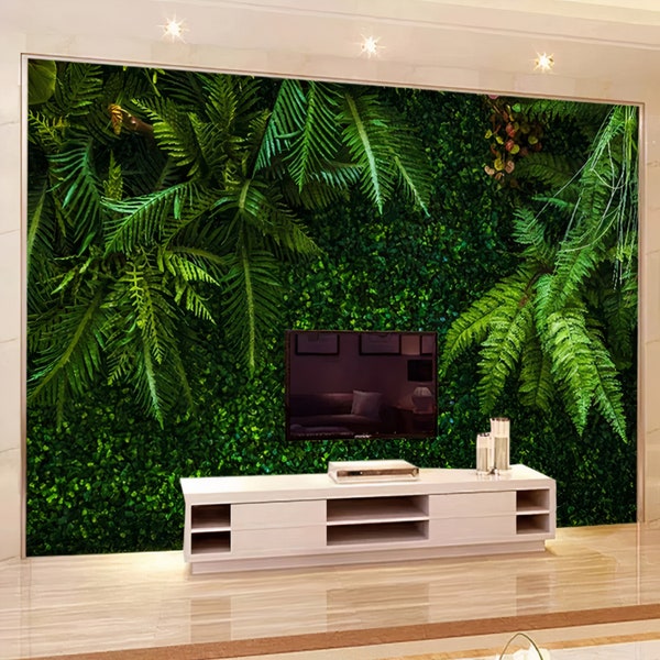 Rainforest Wallpaper Mural Wall Art - Etsy