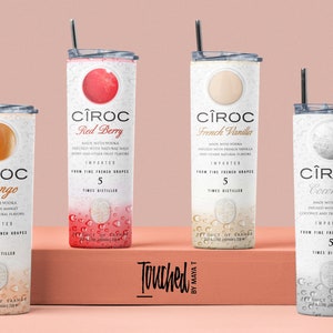 Alcohol Tumbler Design Bundle, Sublimation Tumbler Wrap Digital Bundle ...