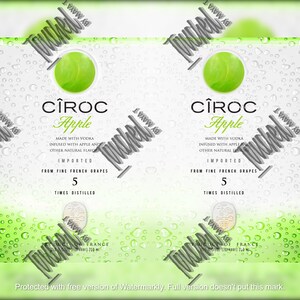 Alcohol Tumbler Design, Sublimation Tumbler Wrap, Ciroc Tumbler File ...