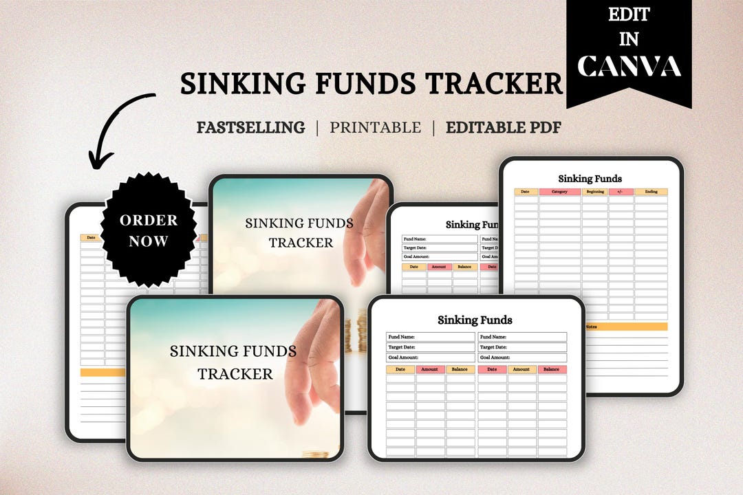 Sinking Funds Tracker, Savings Goal Planner, Budget Tracker, Emergency ...