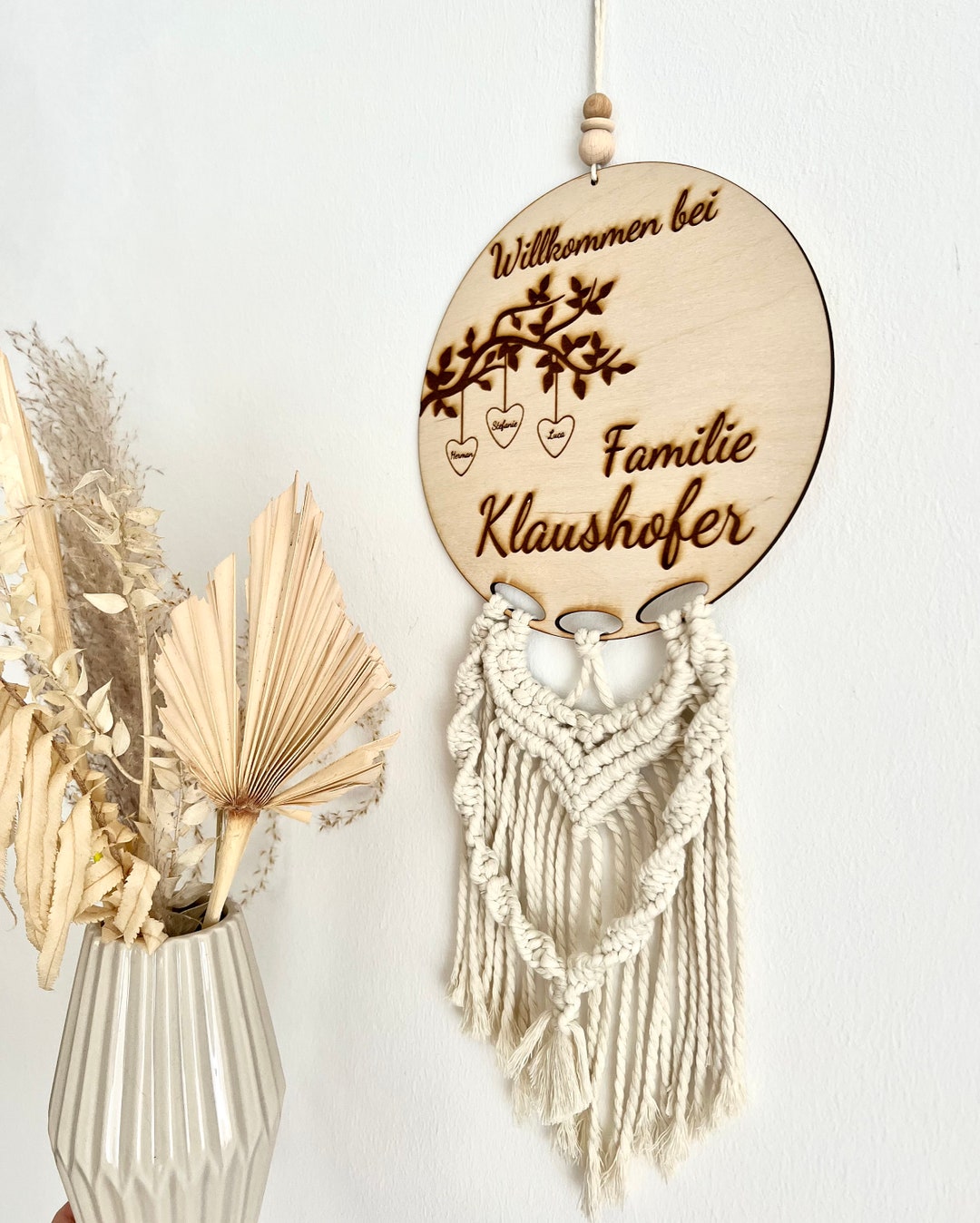 Personalized Macrame Welcome Sign - Etsy
