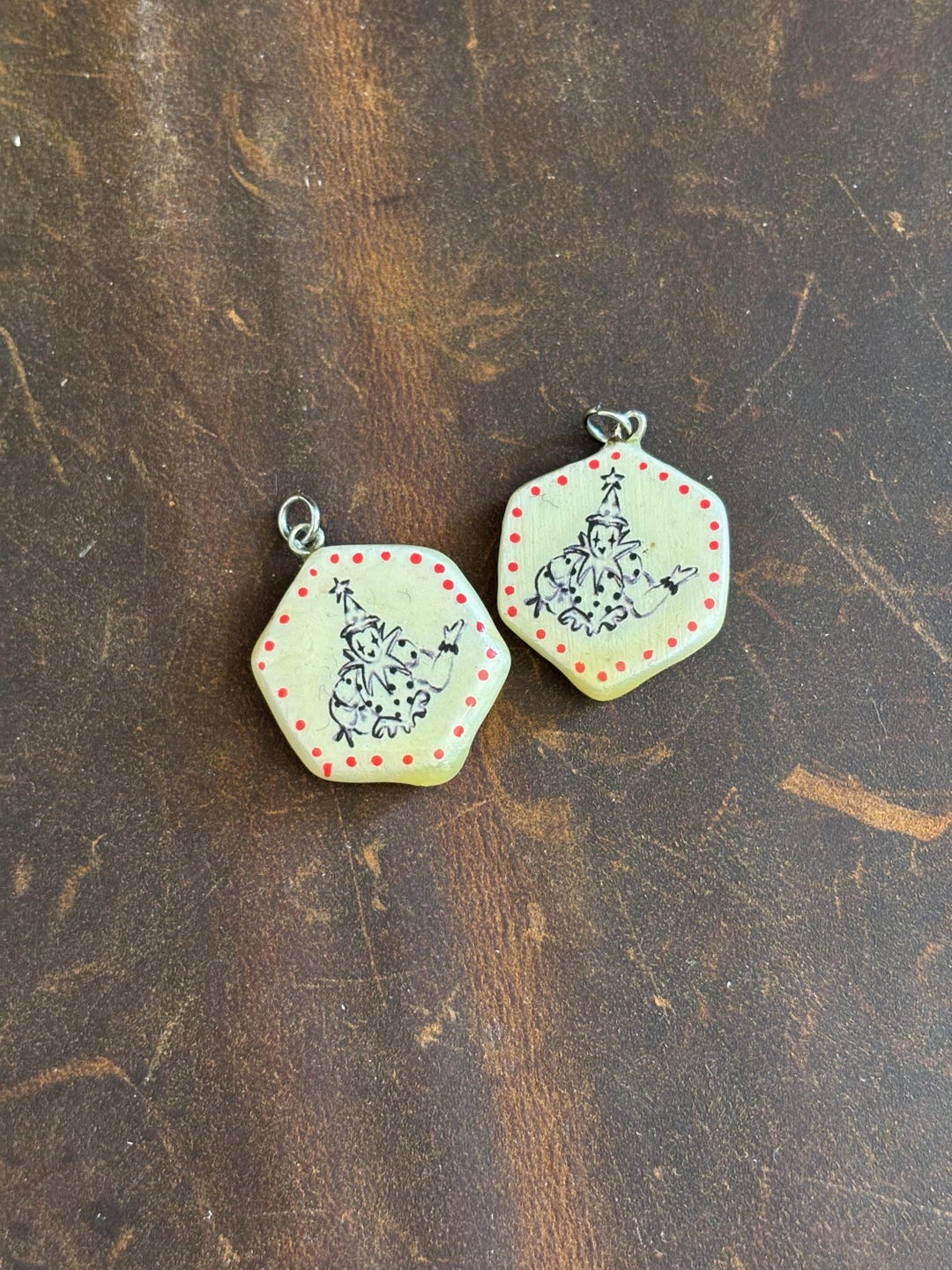 Customise Clown Clay Charm, Handdrawn, Whimsical Jewelry, Charm Bar ...