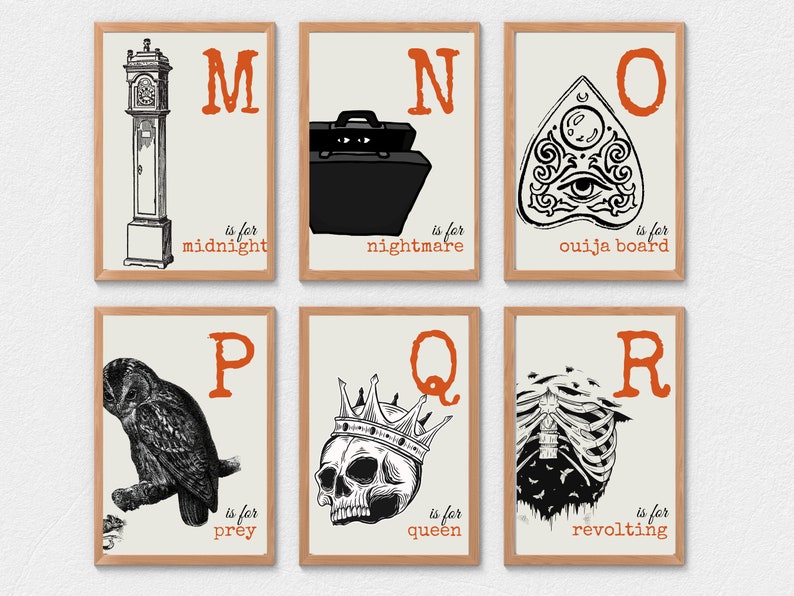 Halloween Spooky Alphabet Mega Bundle INSTANT DOWNLOAD, Halloween ...